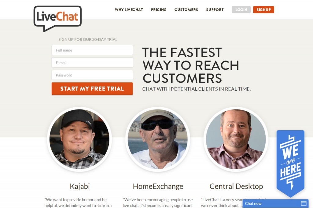 チャットシステム「livechatinc.com」はサイトに簡単に設置できて高機能